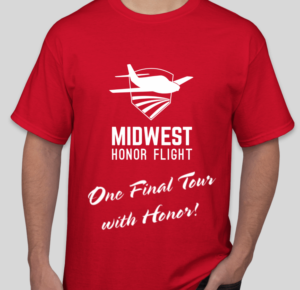 Red Midwest Honor Flight Shirt | Midwest Honor Flight Store